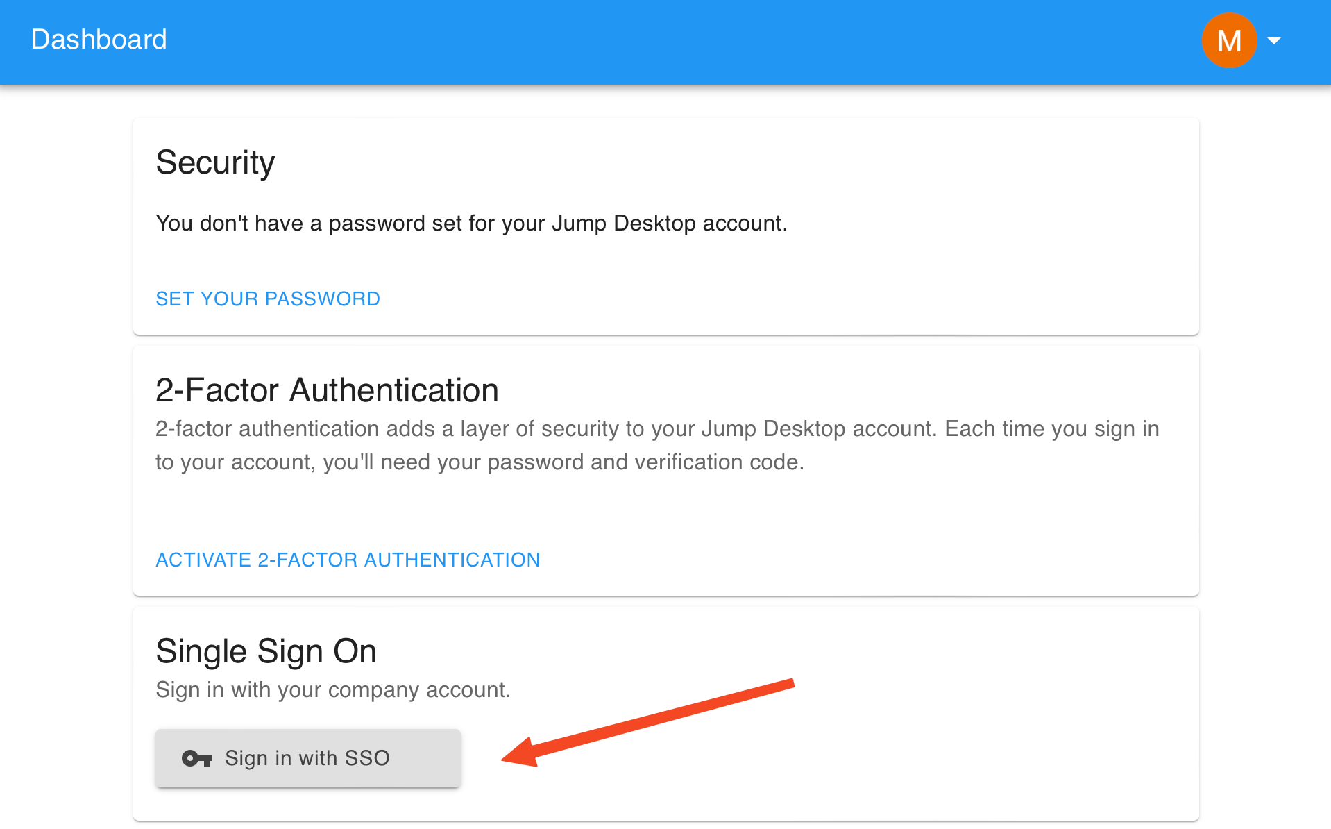 Linking SSO with your existing Jump Desktop for teams account – Jump ...