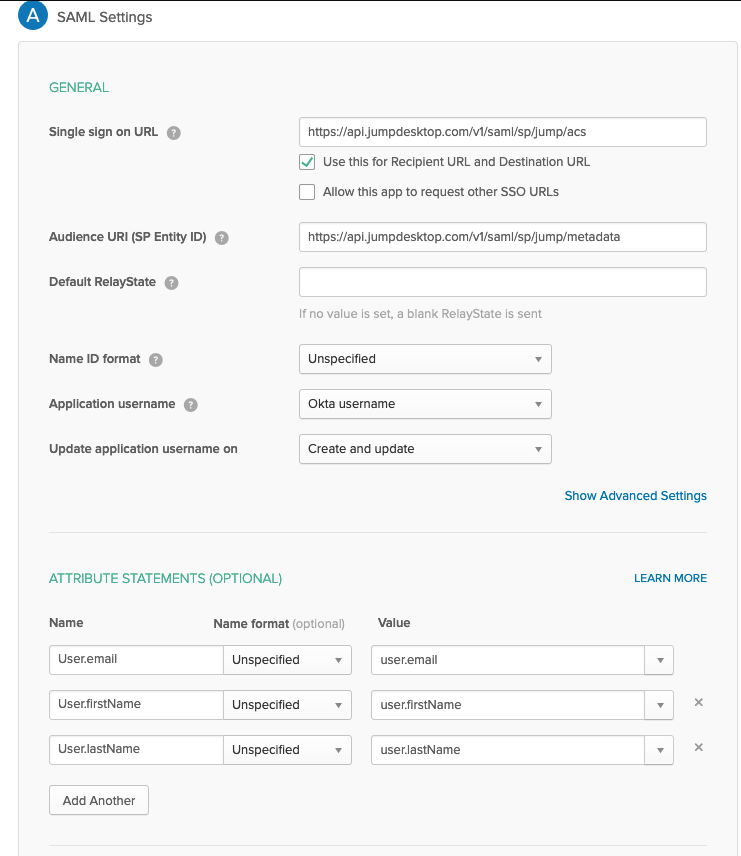 Set up Single Sign On – Jump Desktop Support