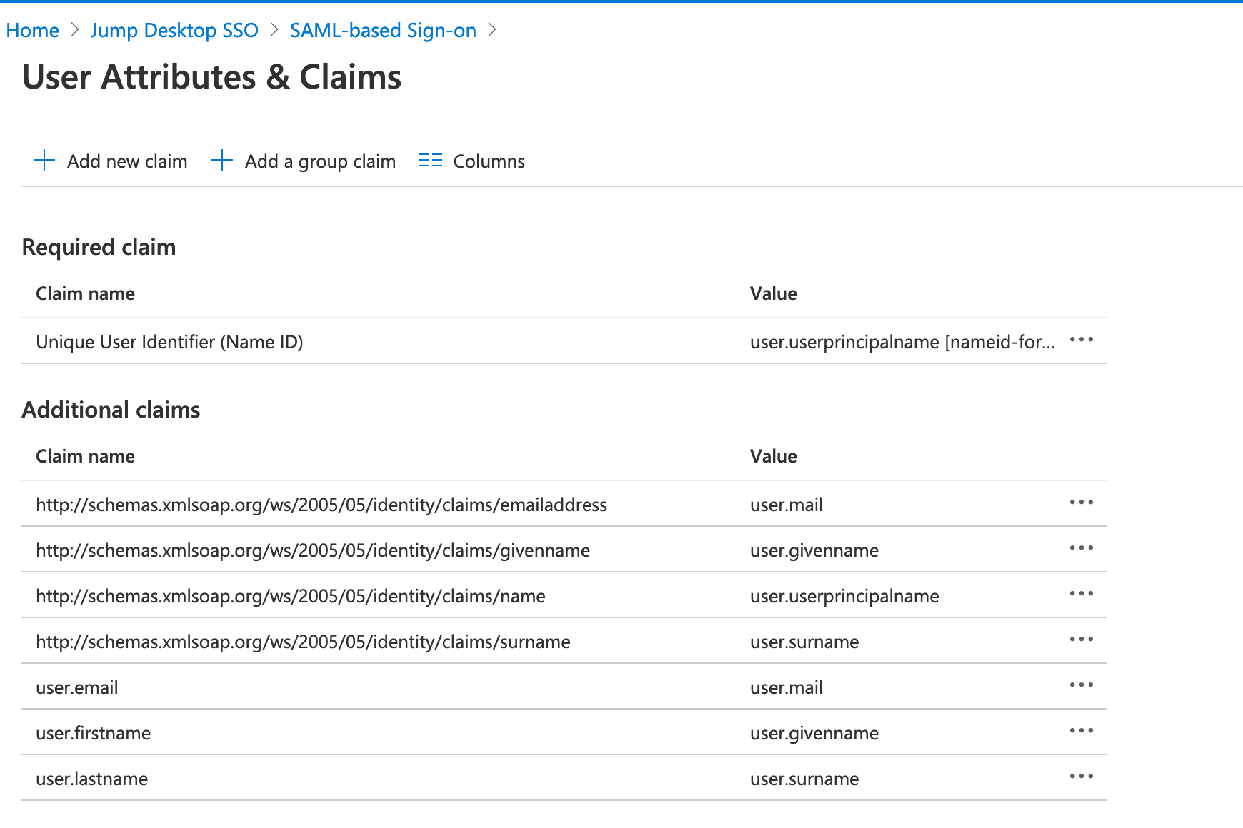 Set up Single Sign On – Jump Desktop Support